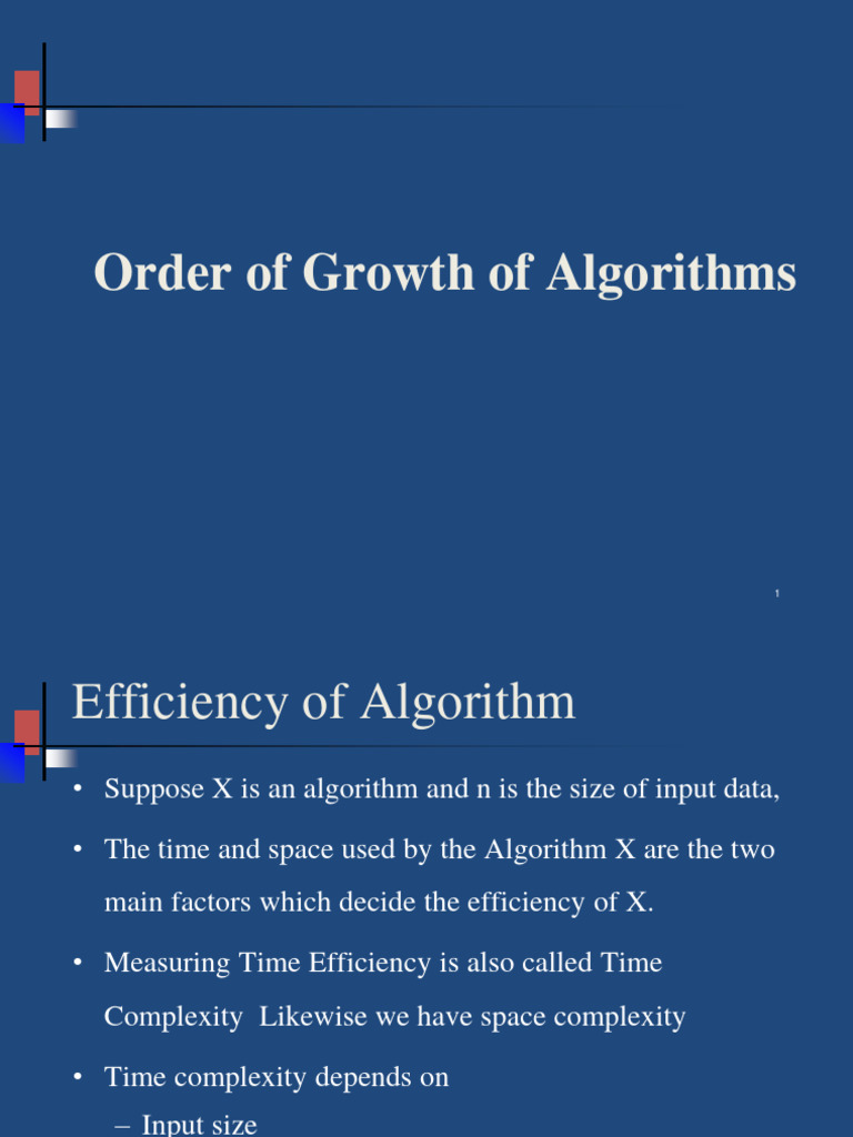 Lecture 18 Order of Growth | PDF | Time Complexity | Computational Complexity Theory