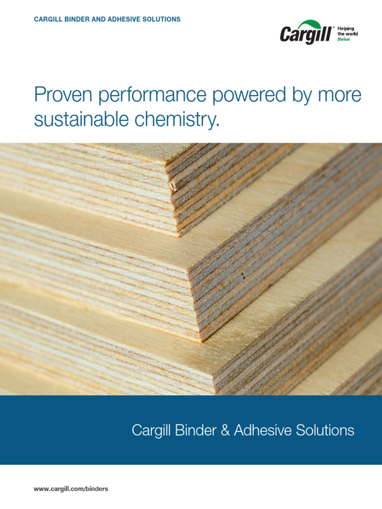 2021 Cargill Binder Adhesives Brochure | PDF | Sustainability | Adhesive
