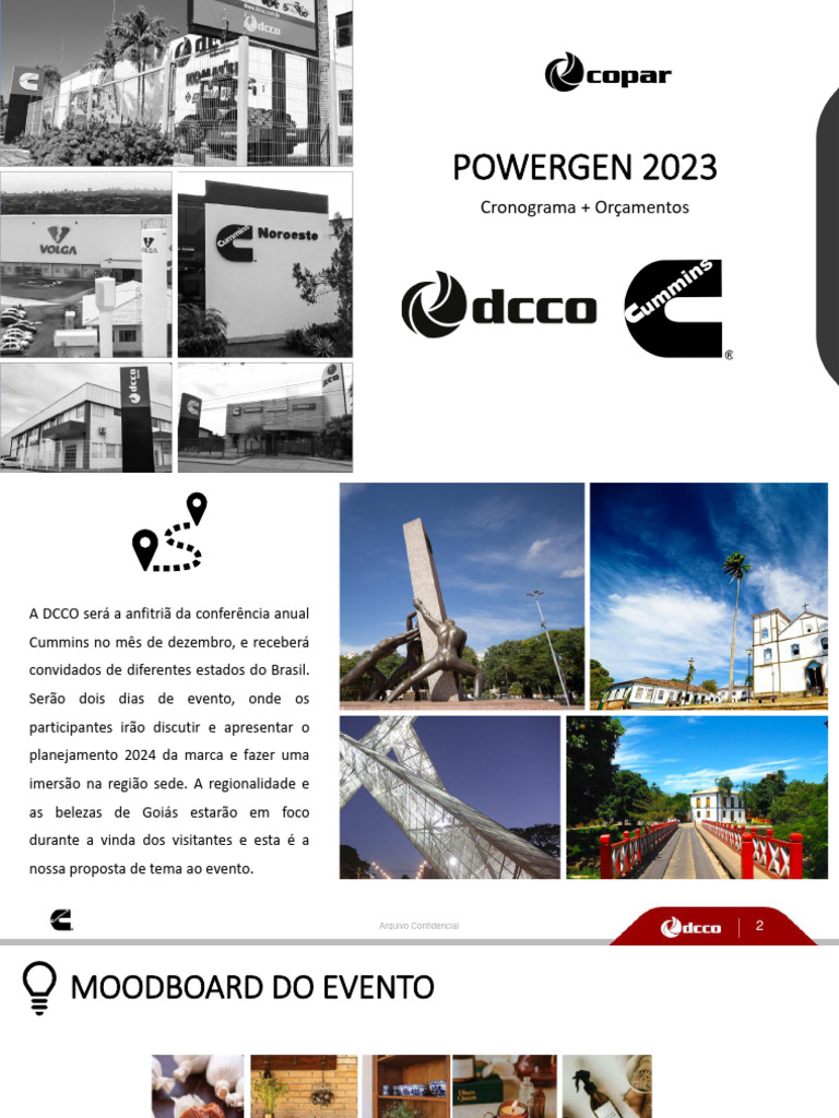 DCCO - Powergen Cummins 2023 - Atualizada | PDF | Alimentos | Comidas e ...