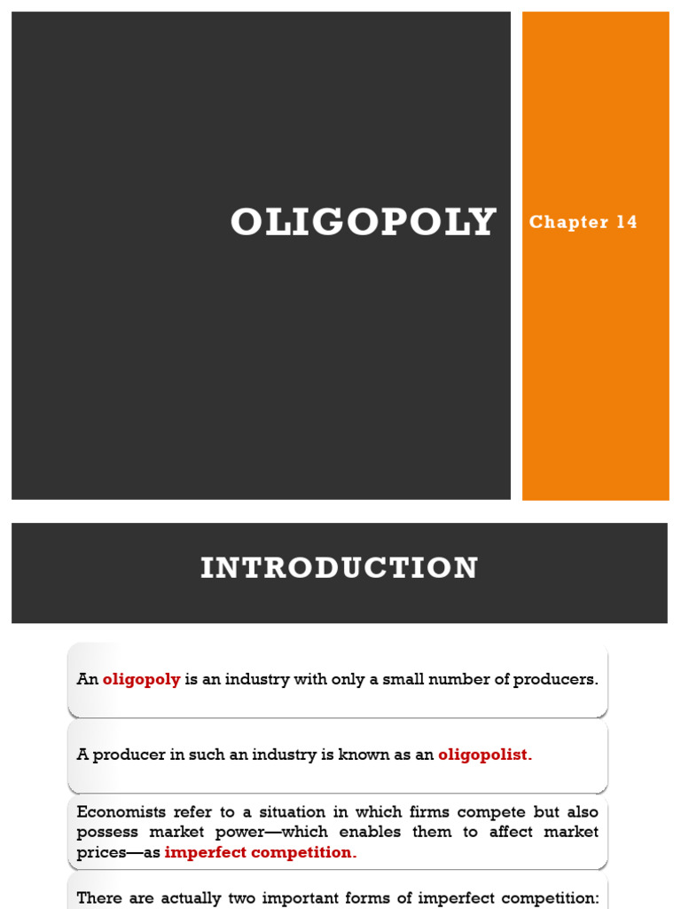 Chapter 14, Oligopoly | PDF | Oligopoly | Game Theory