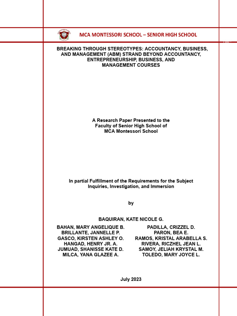 Chapter 1-3 Revised | PDF | Qualitative Research | Methodology