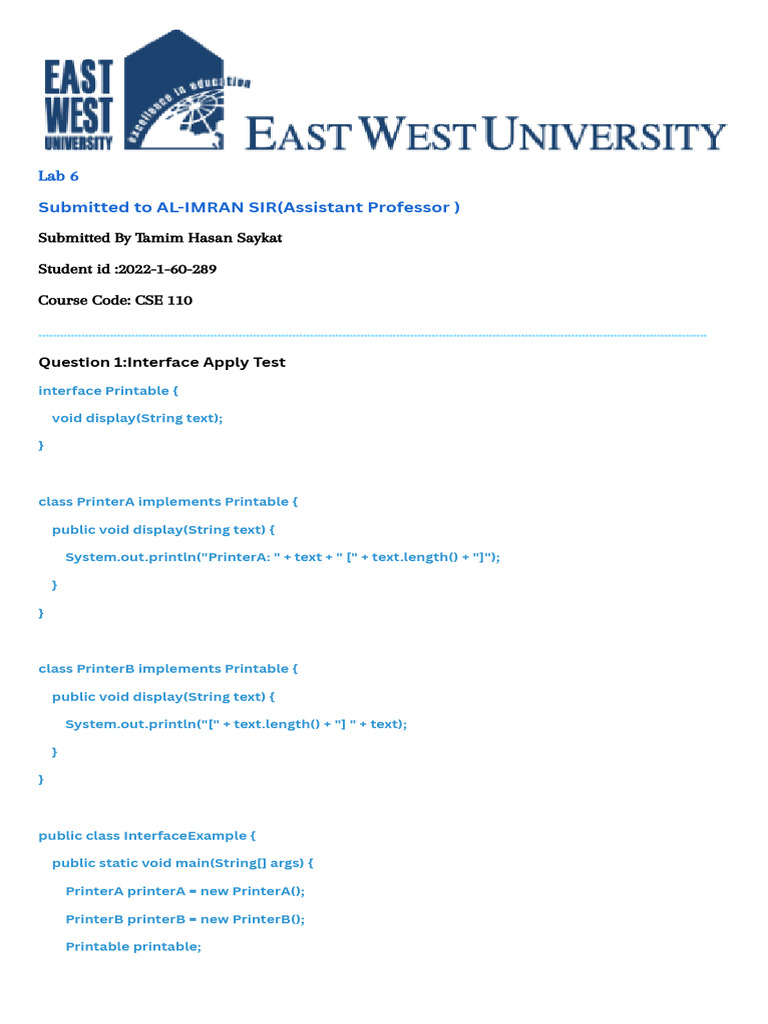 Tamim Hasan Saykat 2022 1 60 289 5 | PDF | Object (Computer Science ... Tamim Hasan Saykat 2022 1 60 289 5 | PDF | Object (Computer Science ...