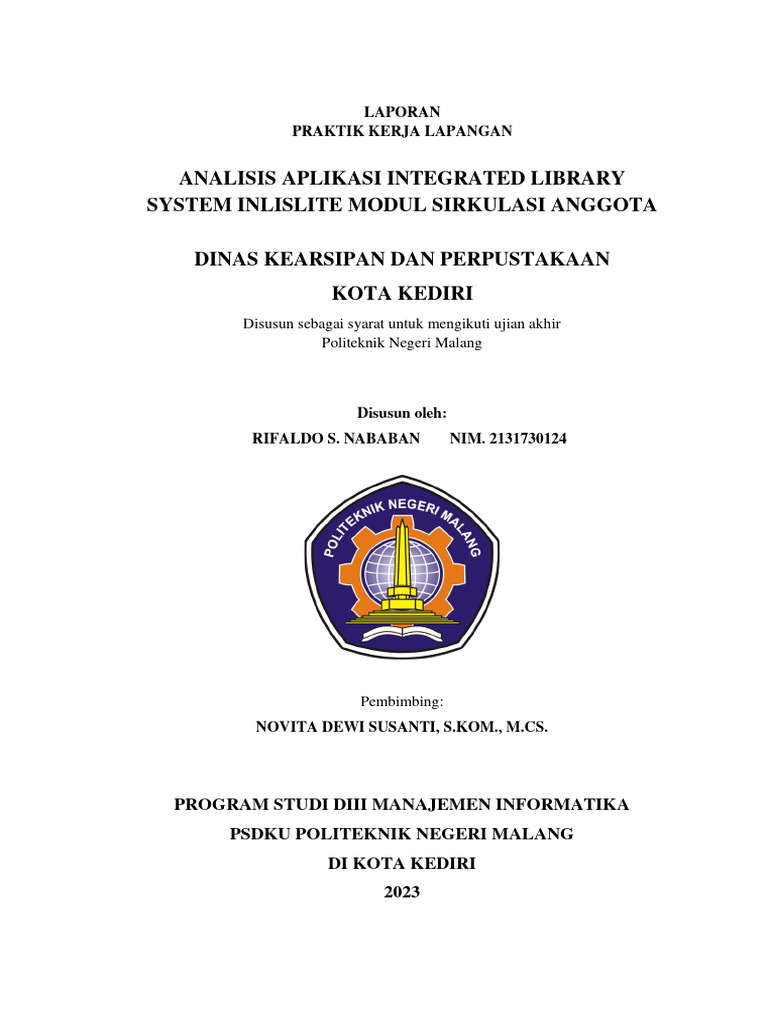 Laporan PKL | PDF | Seni | Komputer