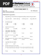 Class5 ICSE Maths Worksheet | PDF