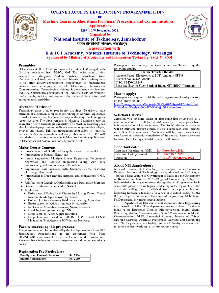 FDP Brochure-21-29 - Dec - Final | PDF | Information And Communications ...