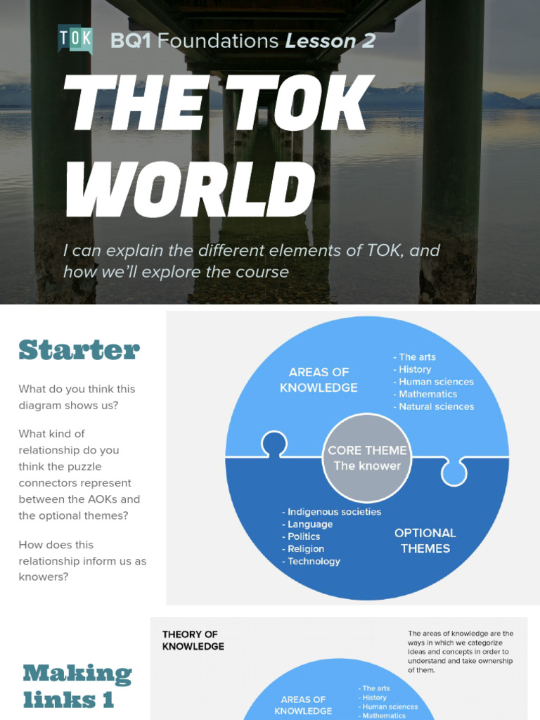 1.2 The TOK World (Class Presentation) | PDF | Knowledge | Science