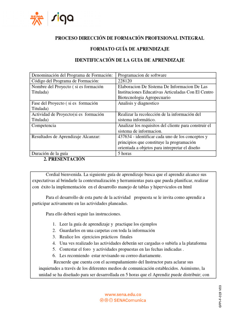 GFPI-F-019 - Formato - Guia - de - Aprendizaje 4 | PDF | Programa de computadora | Programación