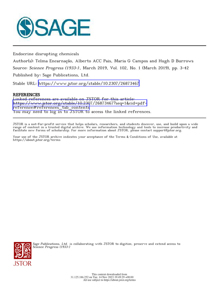Endocrine Disrupting Chemicals | PDF | Hormone | Estrogen