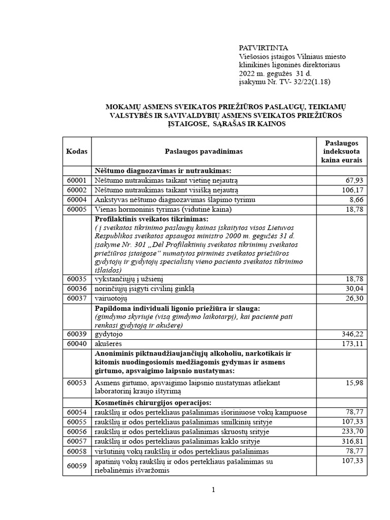 1.3. Mokamų ASPP Kainos TV-32 | PDF