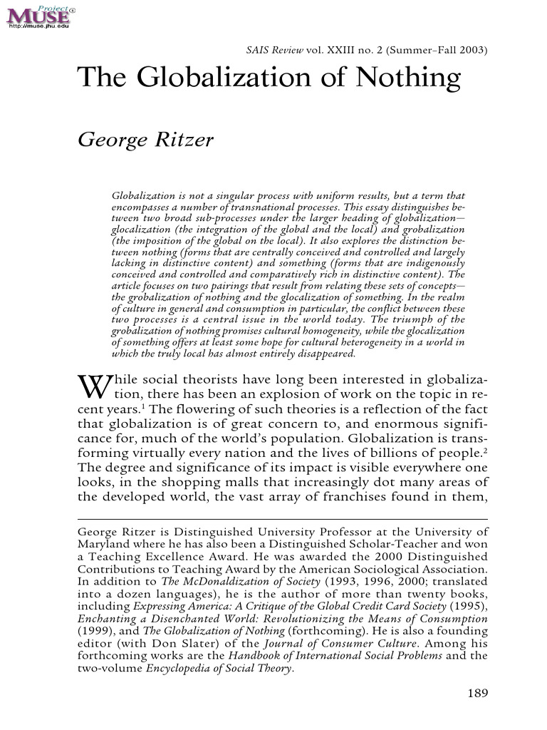 Grobalization vs. Glocalization Explained | PDF | Globalization