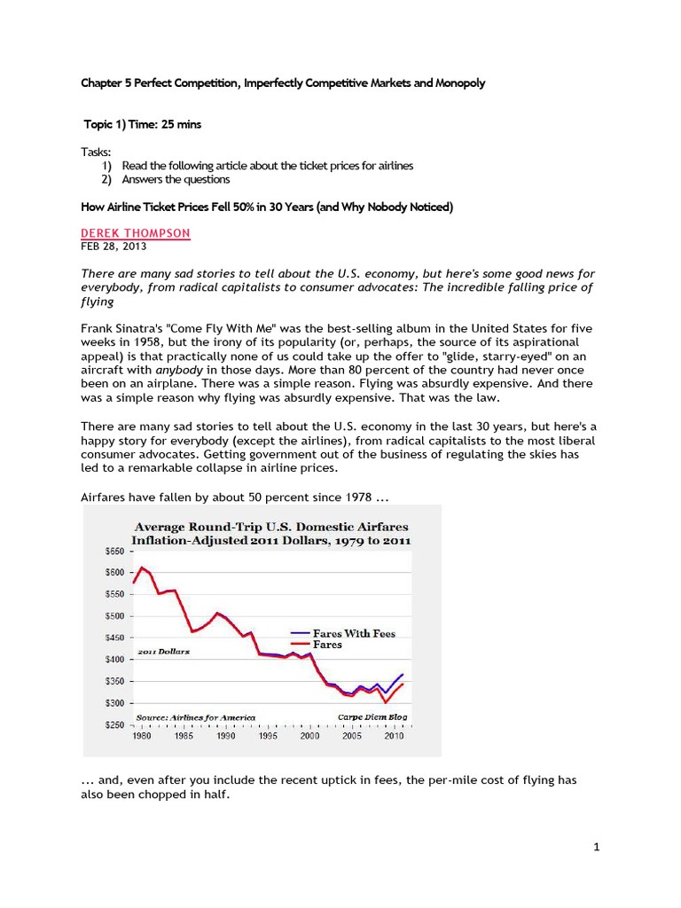 Competitive and Monopoly Markets | PDF | Ubs | Credit Suisse
