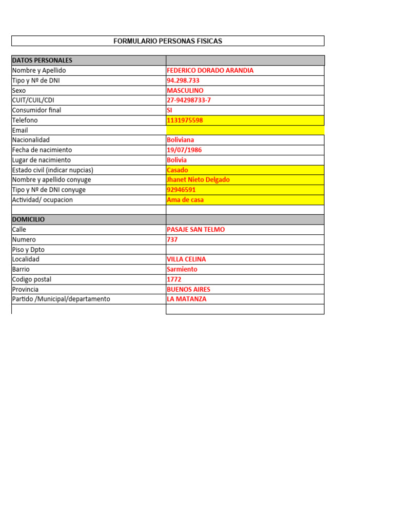 Datero Federico | PDF
