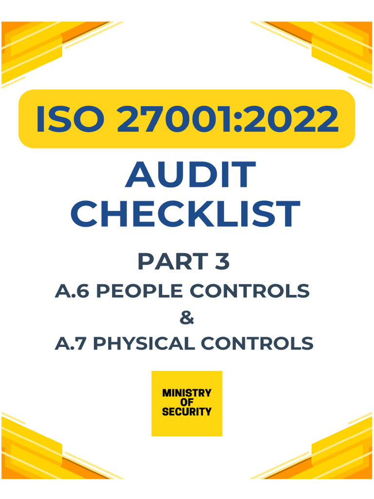 ISO 27001 2022 Checklist 2023 P3 | PDF