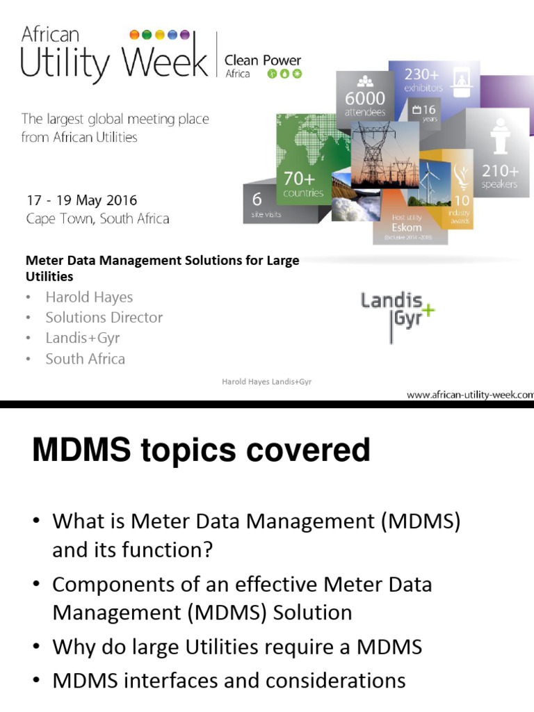 MDM Overview | PDF | Smart Grid | Data