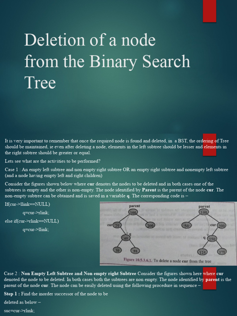 BST Deletion and Traversals | PDF | Algorithms And Data Structures | Computer Data
