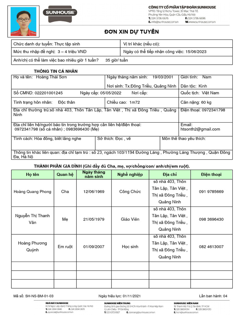 Don Xin Du Tuyen - HoangThaiSon | PDF