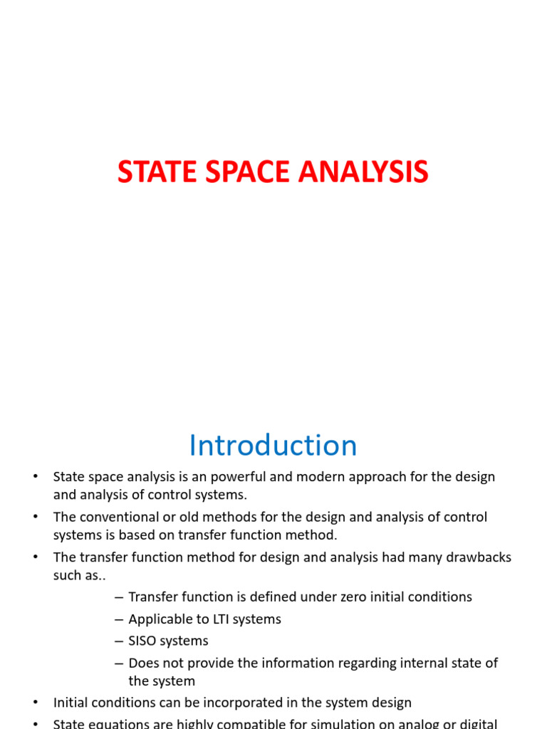 State Space Analysis | PDF | Mathematics | Computer Engineering