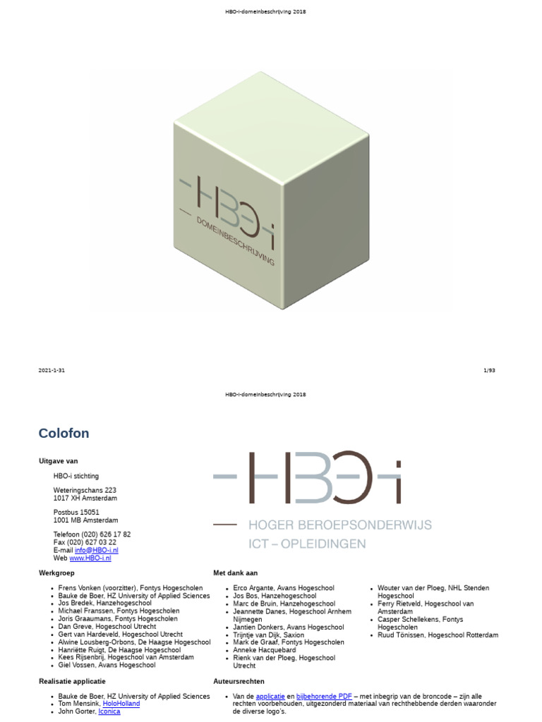 HBOi Competenties | PDF
