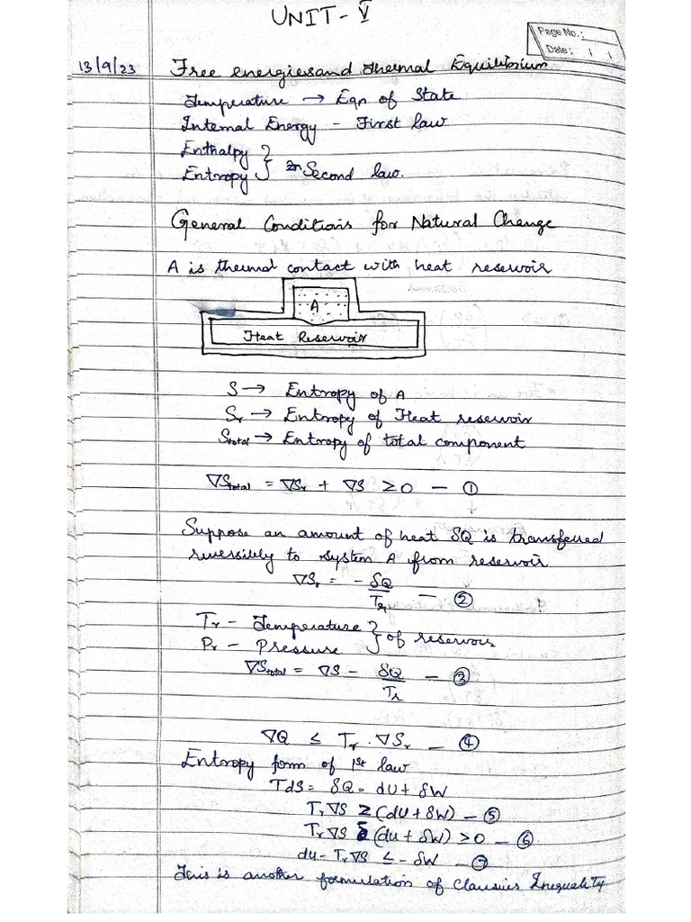 Thermal Physics Unit 5 | PDF