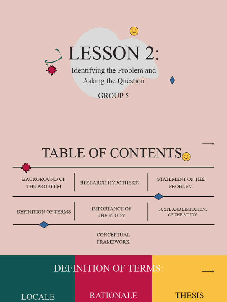 Identifying The Problem and Asking The Question | PDF | Hypothesis ...