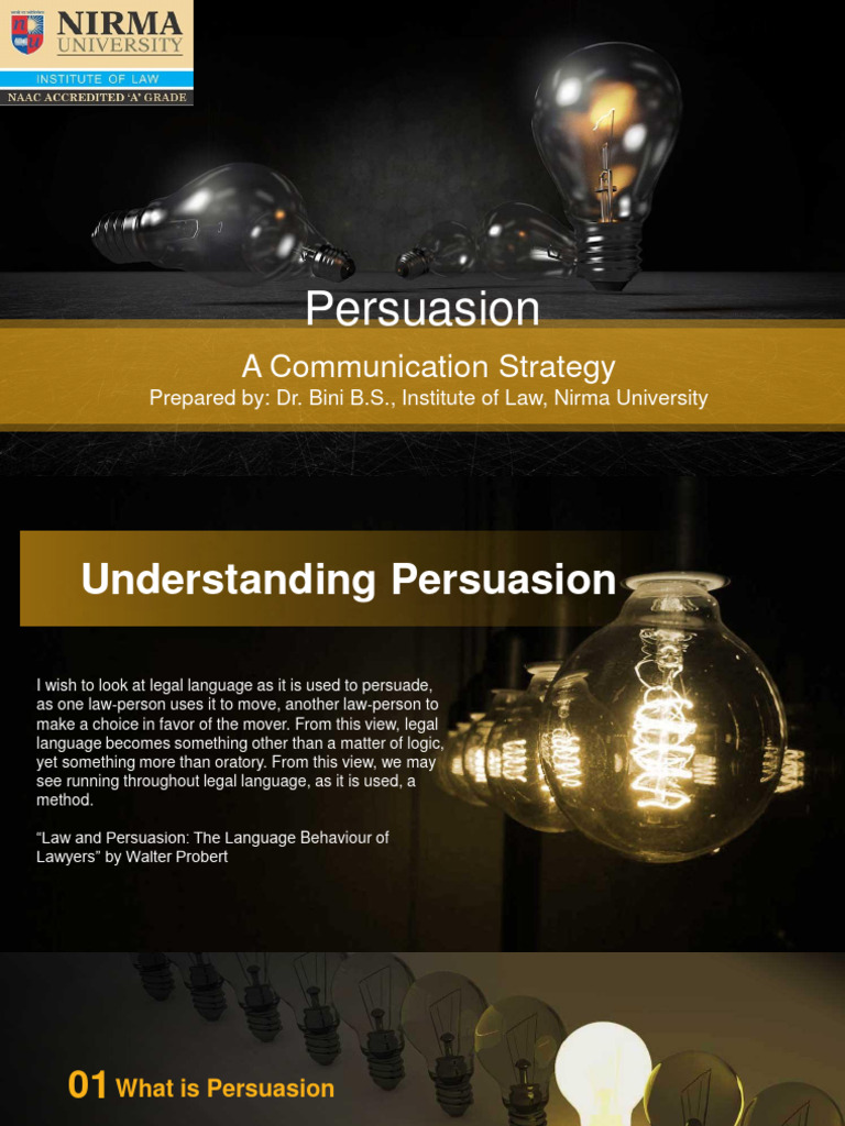 Unit 1.1 Persuasion As A Strategy of Communication | PDF | Persuasion ...