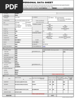 CS Form No. 212 Personal Data Sheet Revised | PDF