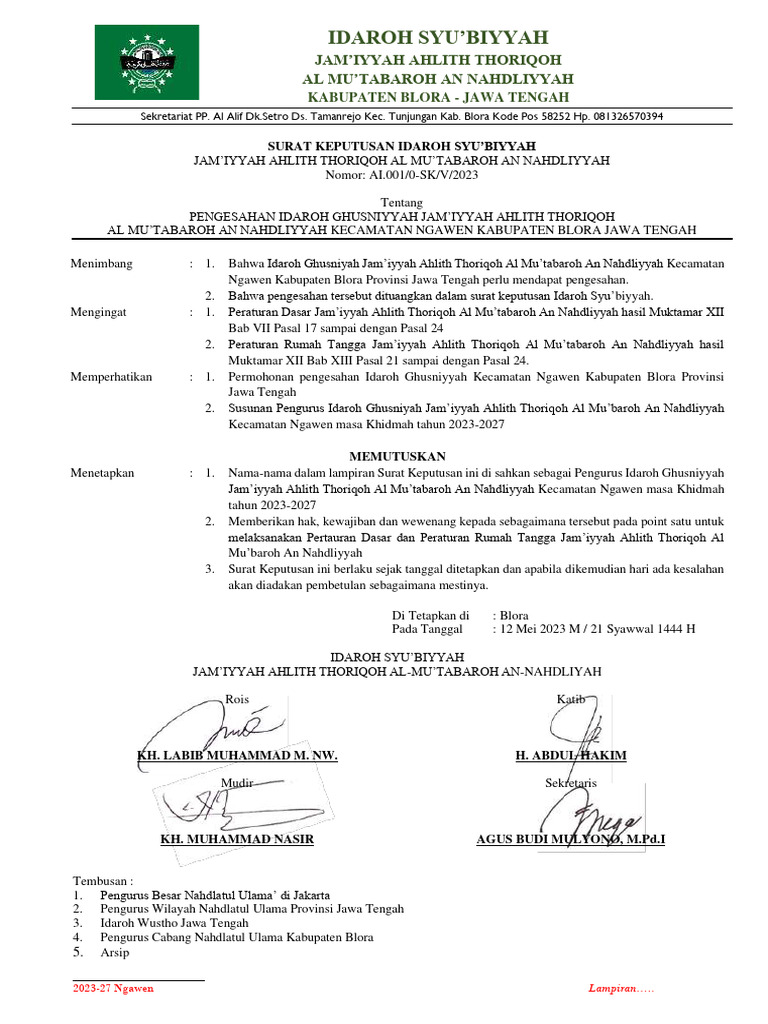 SK Idaroh Ghusniah Ngawen | PDF