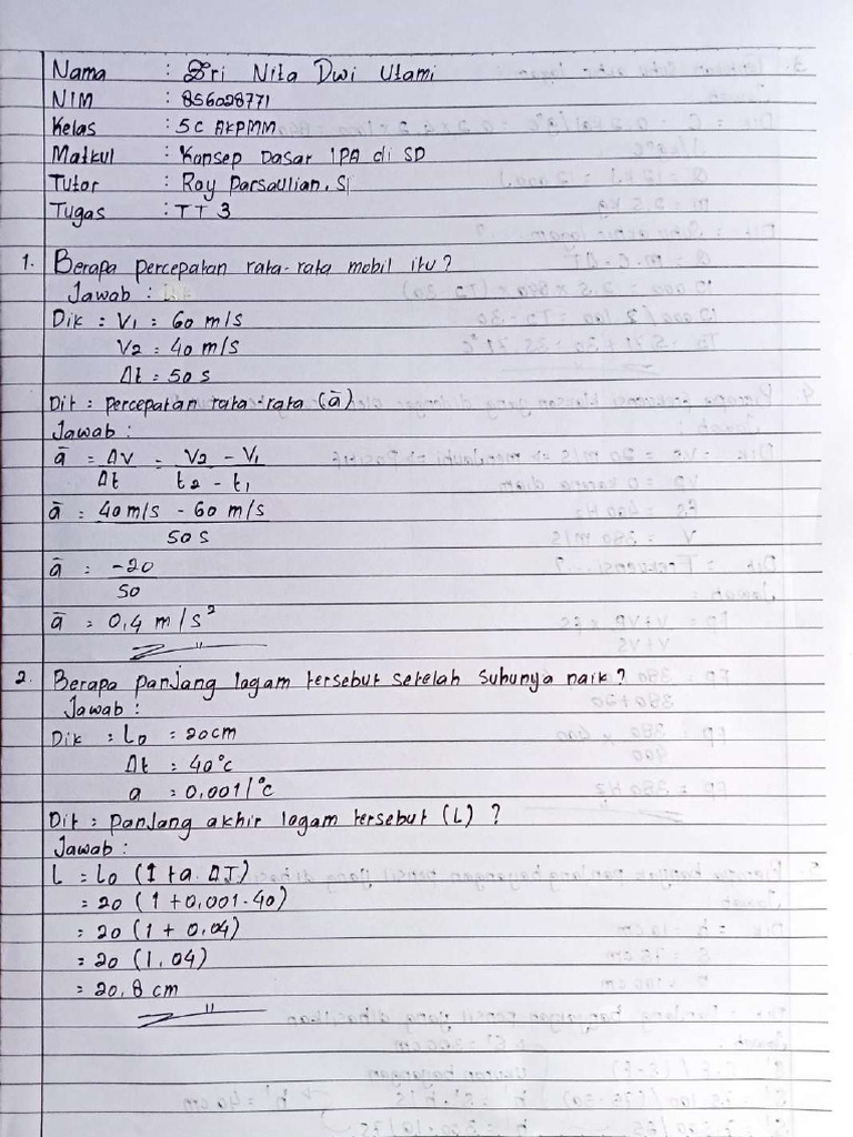 TT 3 Konsep Dasar IPA Di SD - Compressed | PDF