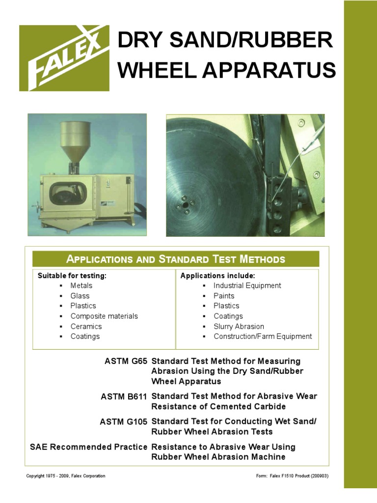 Falex F1510 Product 200903 Pdf Wear Bearing Mechanical