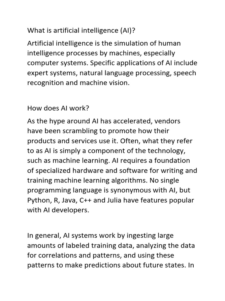 What Is Artificial Intelligence | Download Free PDF | Artificial ...