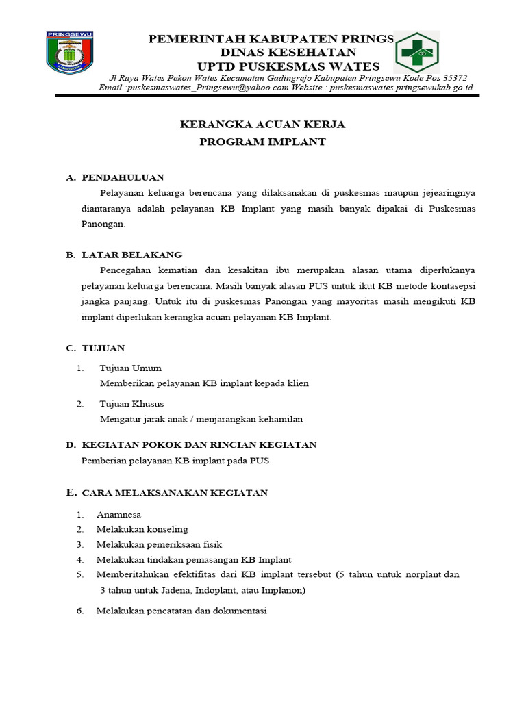 Kak KB Implant | PDF | Sains & Matematika