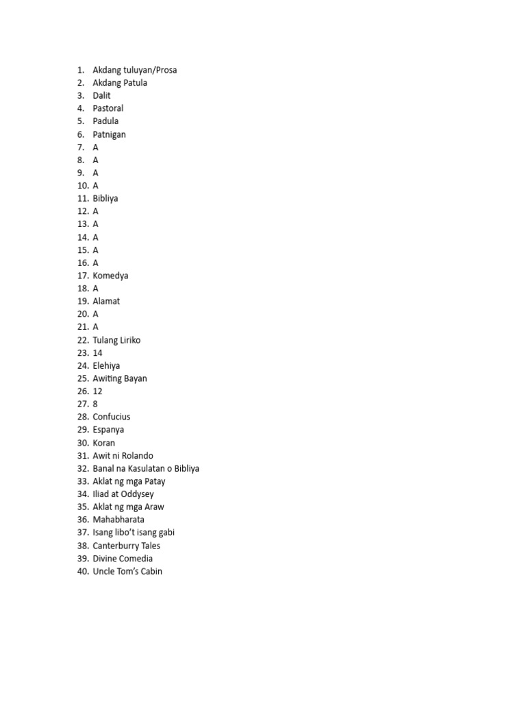 Akdang Tuluyan | PDF