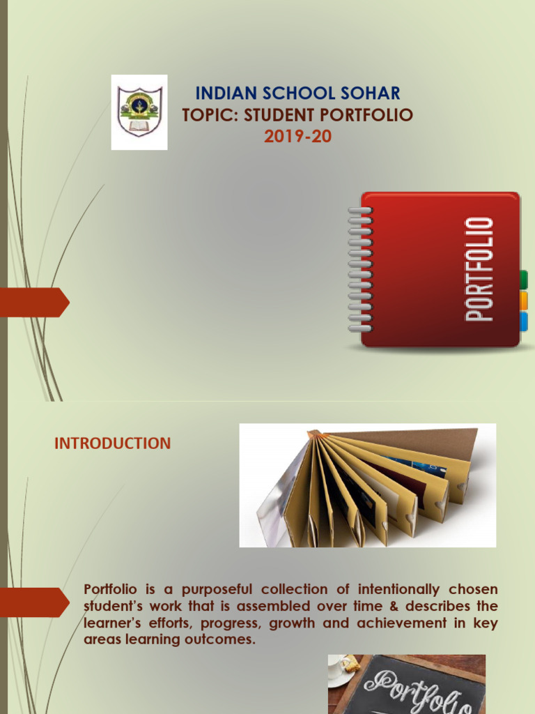 Student Portfolio | PDF | Educational Assessment | Education Theory