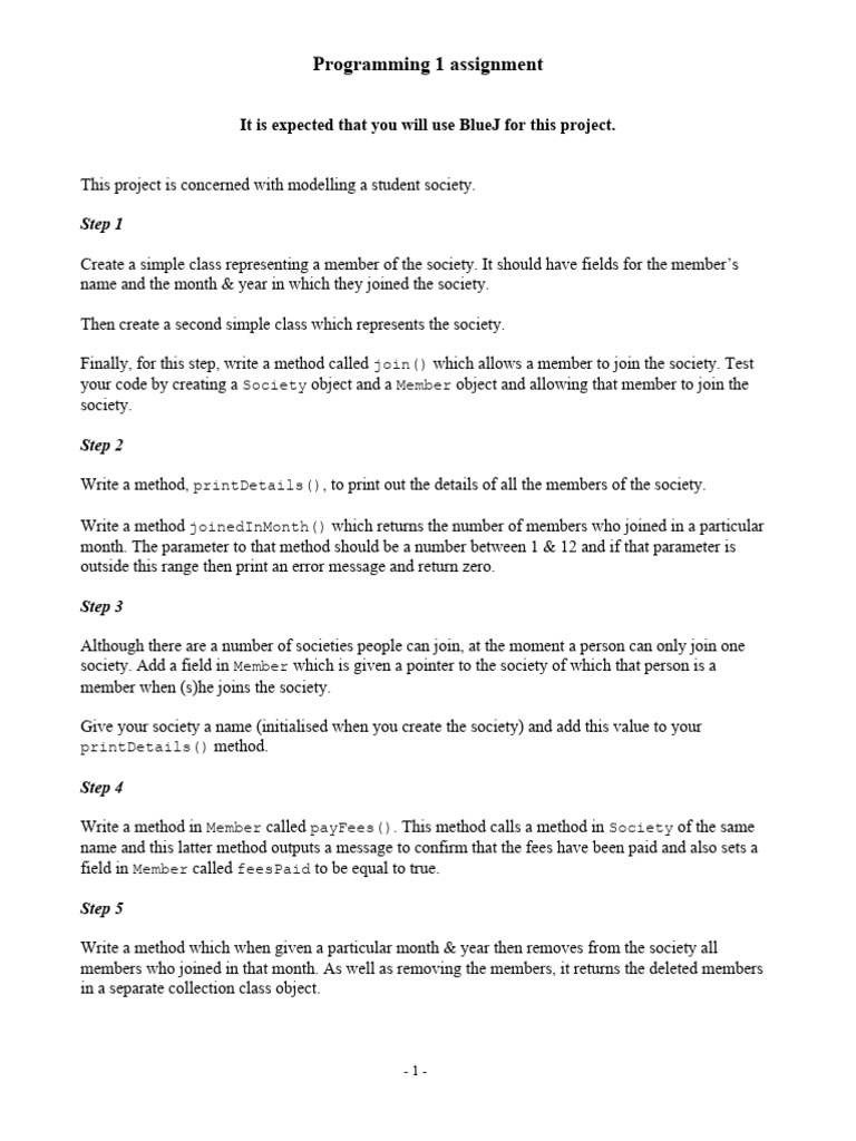 t1 Project | PDF | Computer Programming | Computing