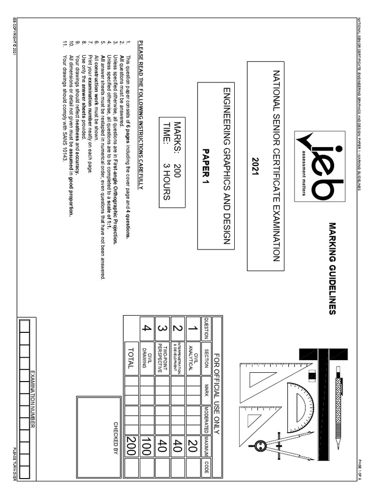 Engineering Graphics and Desing P1 Memo 2021 | PDF