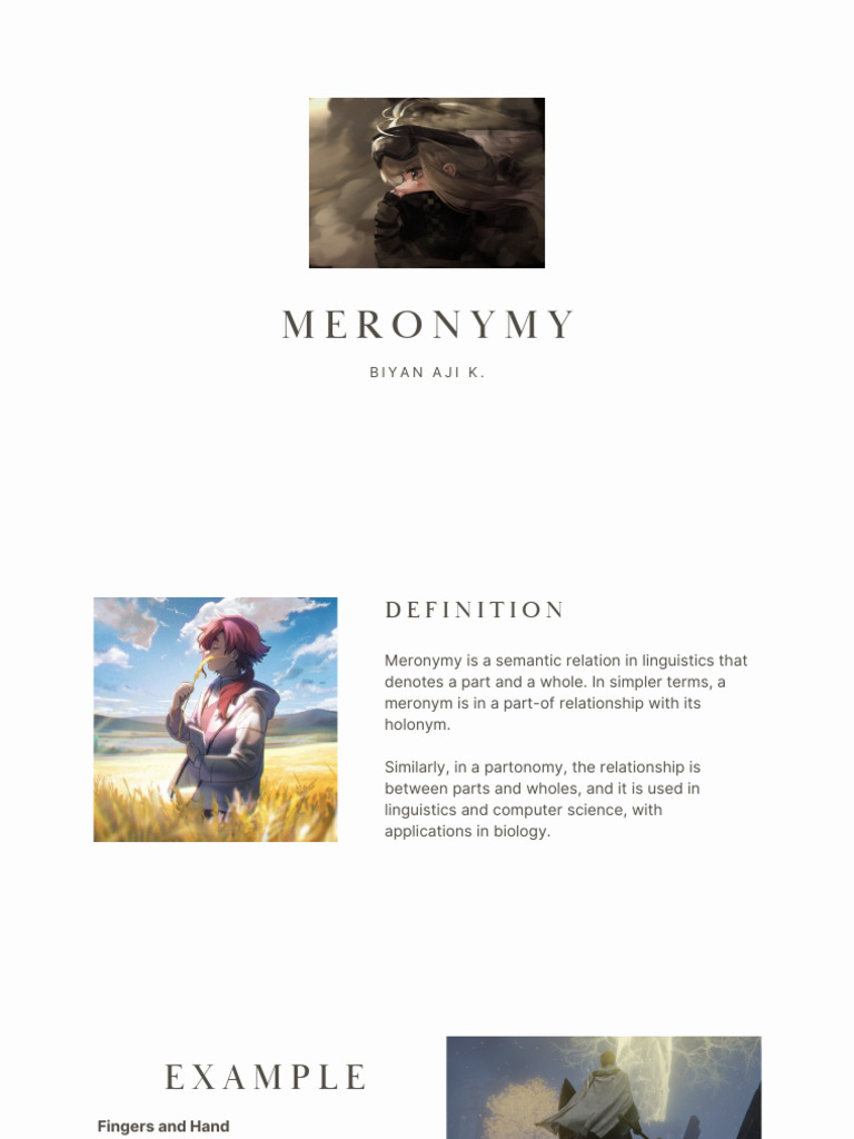 Meronymy | PDF