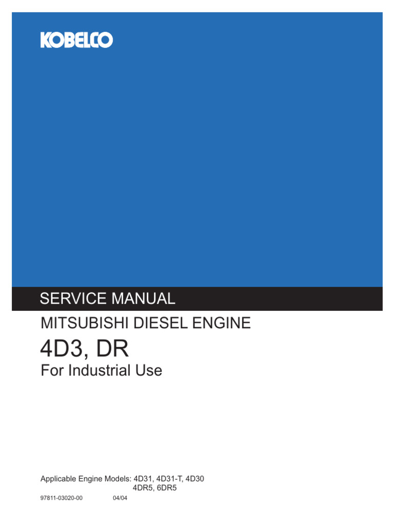 Manual Reparacion Mitsubishi 4d31 | PDF