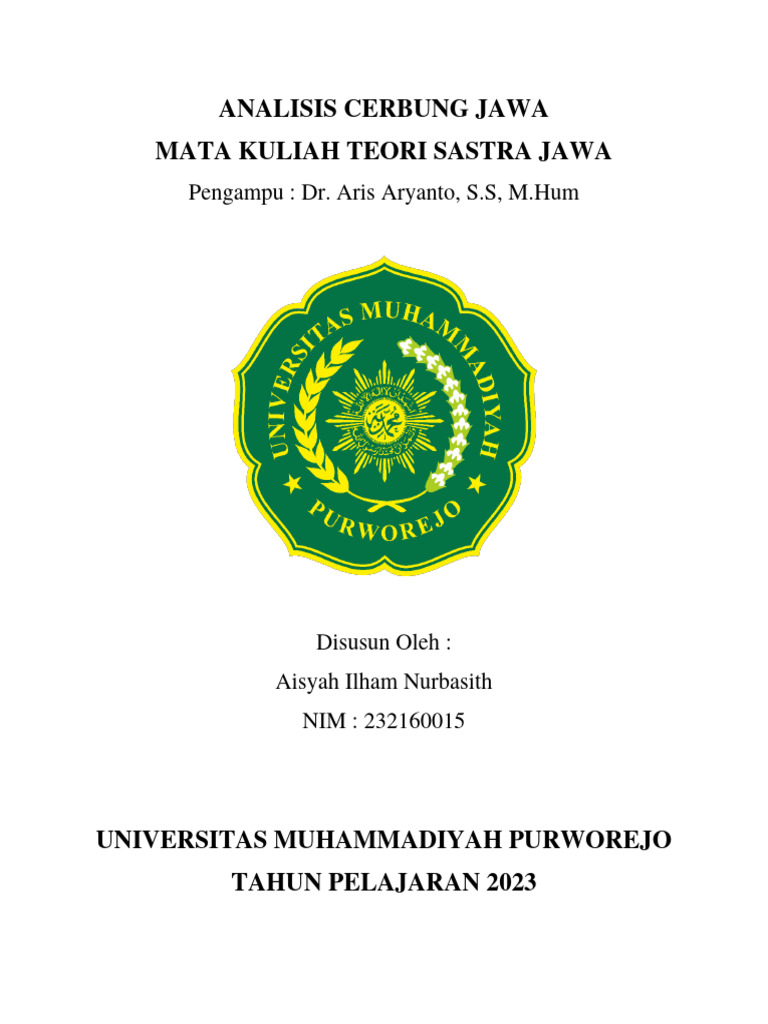 Analisis Cerbung Jawa Aisyah | PDF | Sejarah | Fiksi Umum