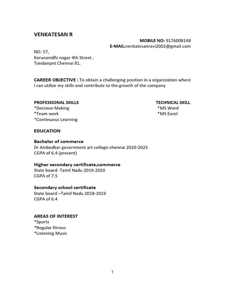 Venkat Resume | PDF