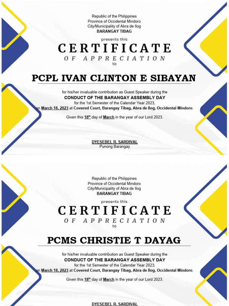 Annex-F-Certificate-of-Appreciation | PDF