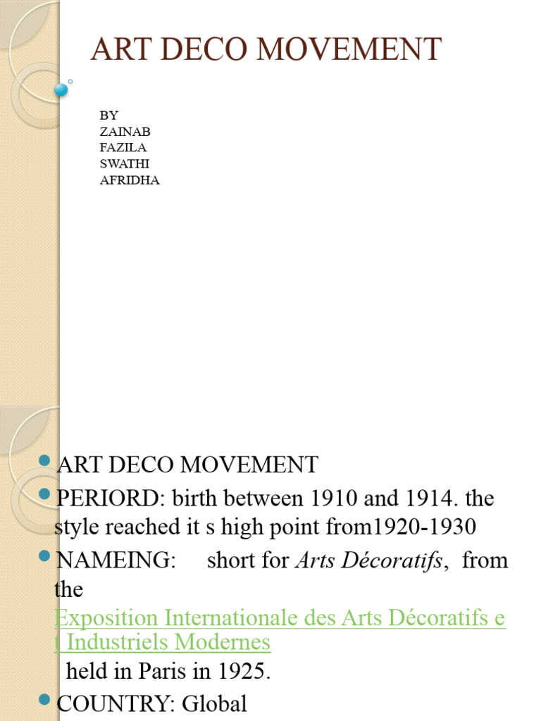 Art Deco | PDF | Art Deco | Decorative Arts