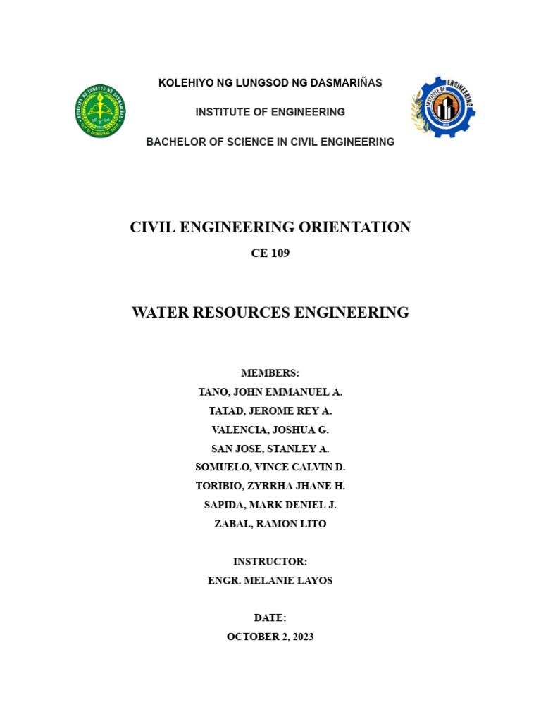 Water Resources Engineering 2 1 | PDF | Hydraulic Engineering | Water