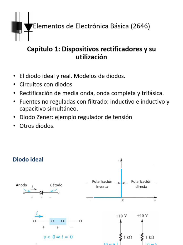 Notas de Clases Diodos | PDF | Semiconductores | Diodo