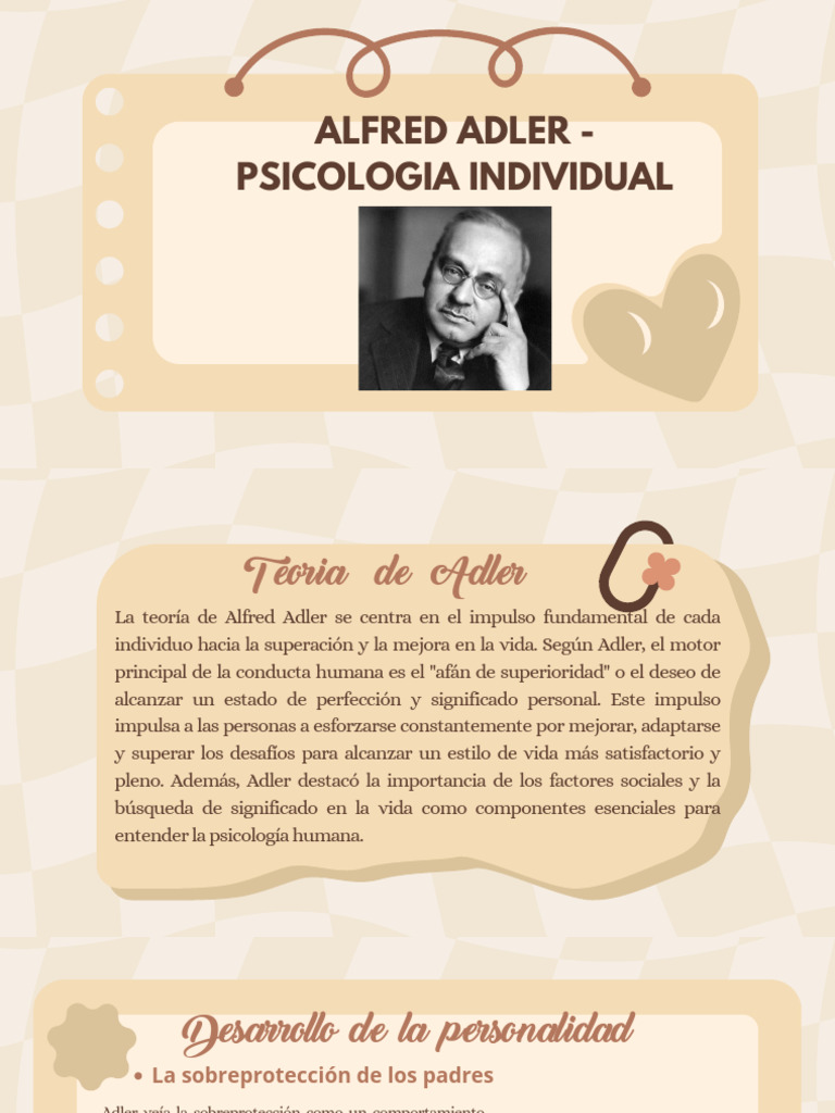 Teoría de Adler: Psicología Individual | PDF | Sicología | Comportamiento
