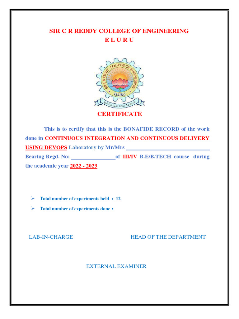 Devops Record | PDF | Software Development Process | Version Control