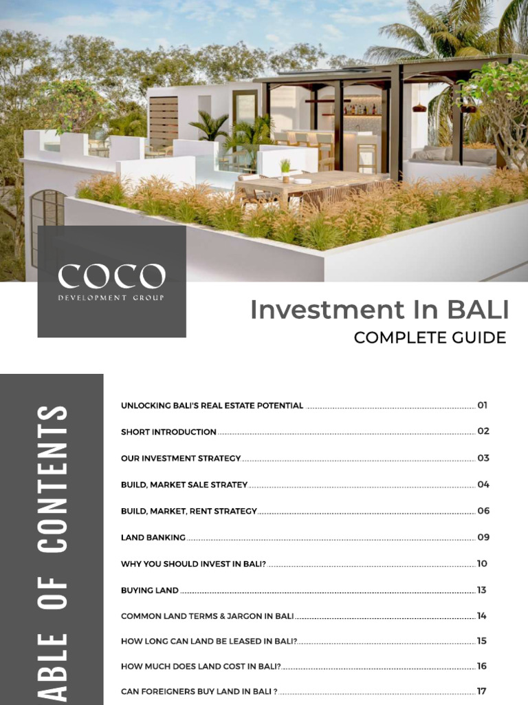 Bali Investment Guide | Download Free PDF | Investing | Return On ...