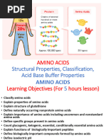 Amino Acids Classification Chart | PDF