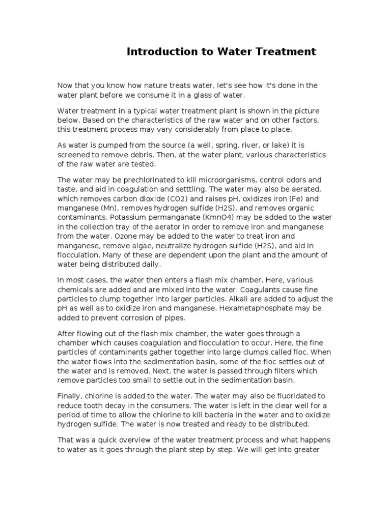 Introduction | PDF | Water Purification | Manganese