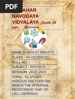 Class 12TH Project On Moving Coil Galvanometer | PDF | Quantity ...