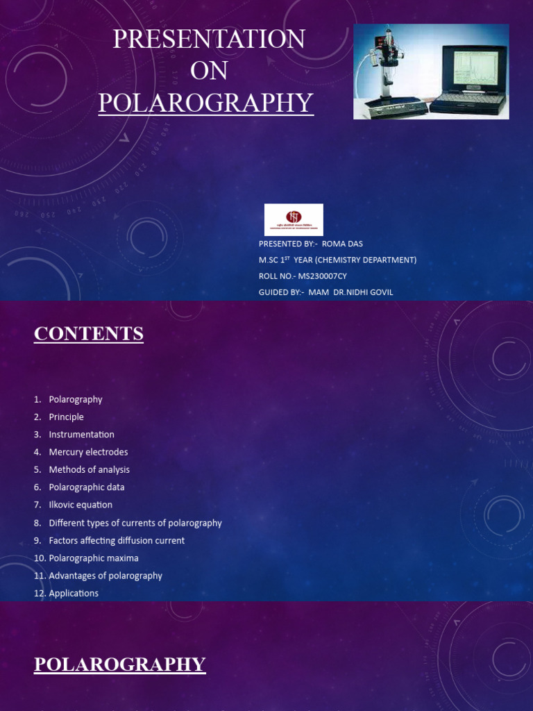 Analytical Presentation PDF Chemistry Physical Sciences